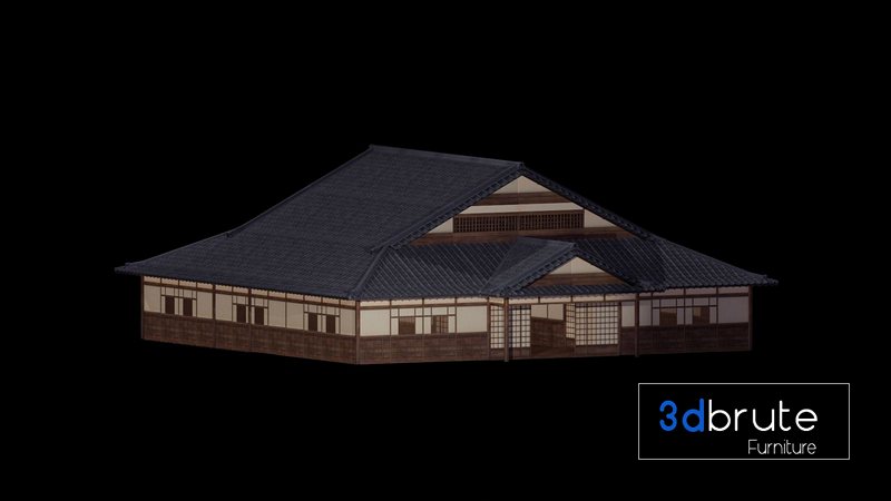 Japanese traditional House Model with Interior - Thumbnail 12