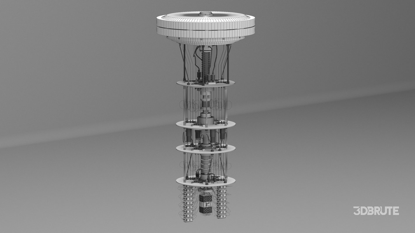 Quantum Computer 3d model 3dbrute