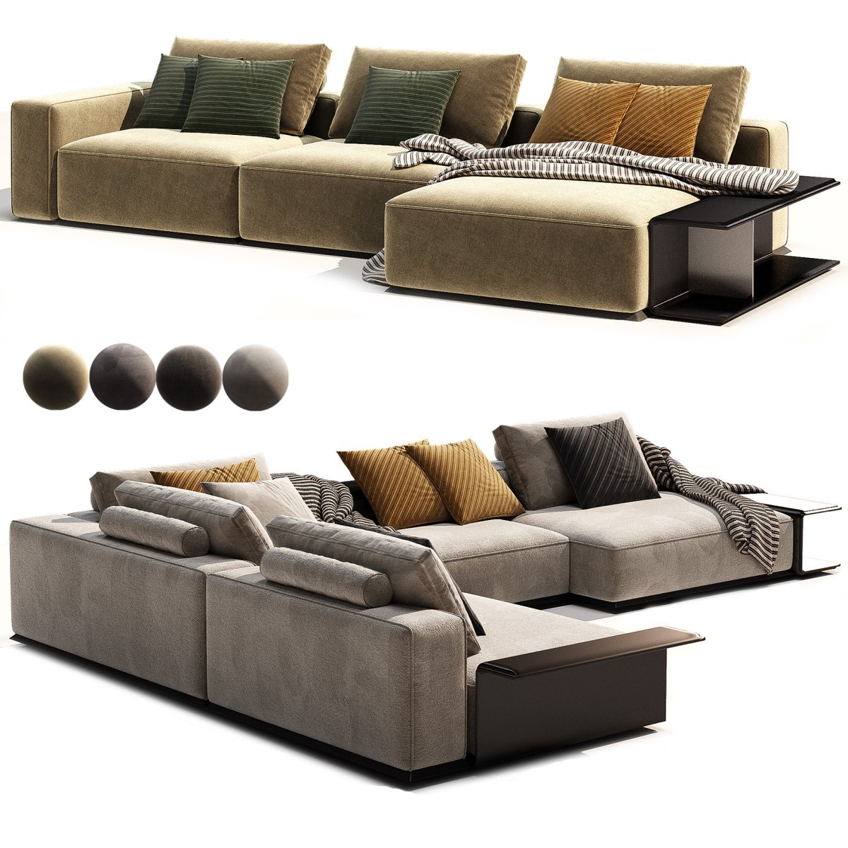Westside Sofa Poliform 3D model 3dbrute
