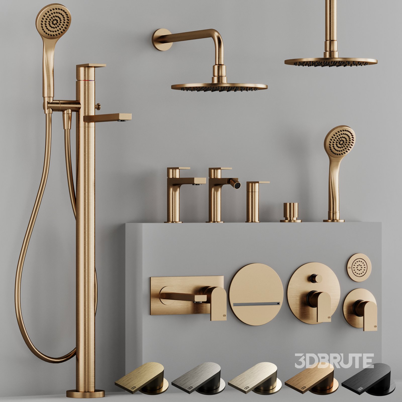 Gessi Manzoni bathroom faucet collection set 1 Image 1