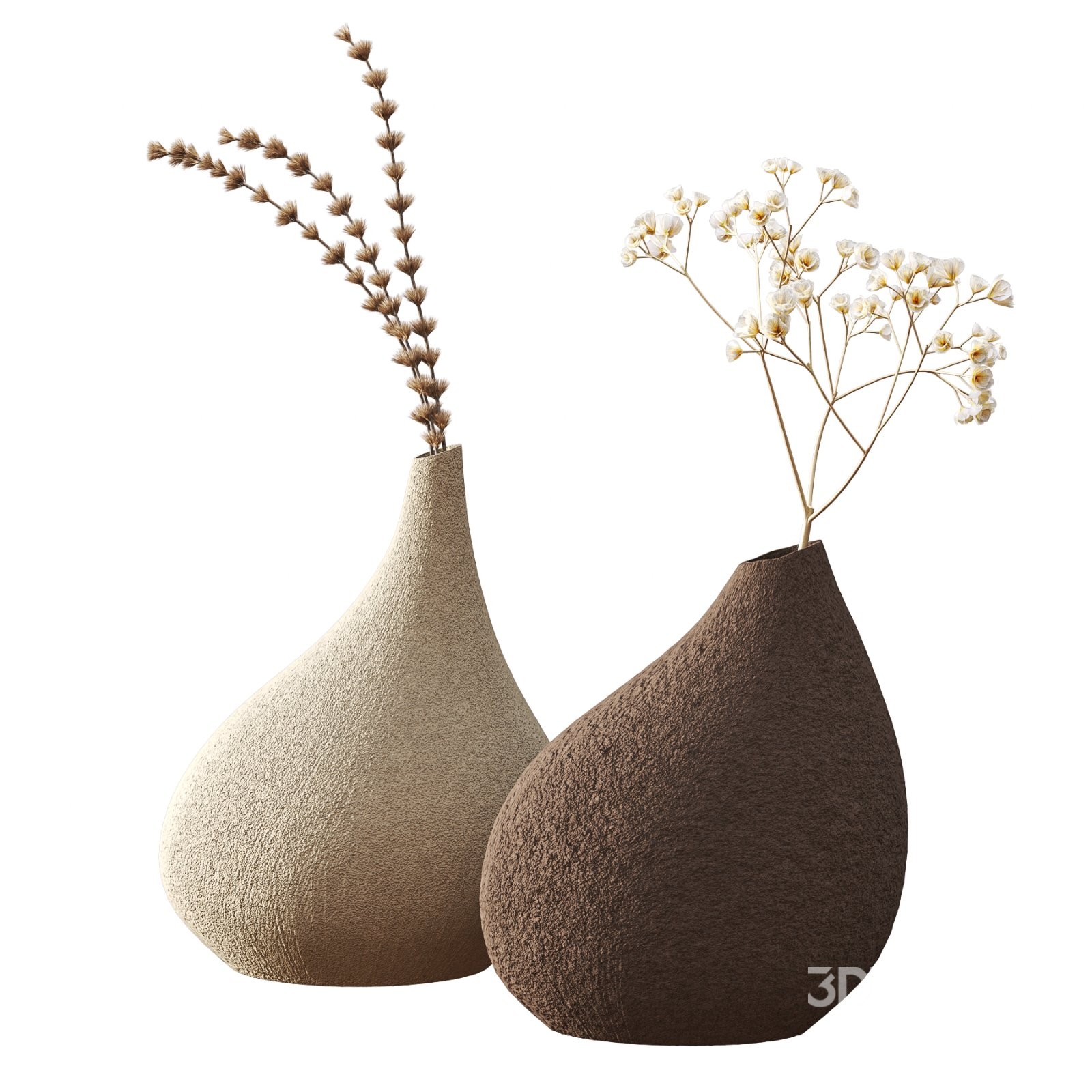 Rustic Clay Vase with Natural Gradient Image 4
