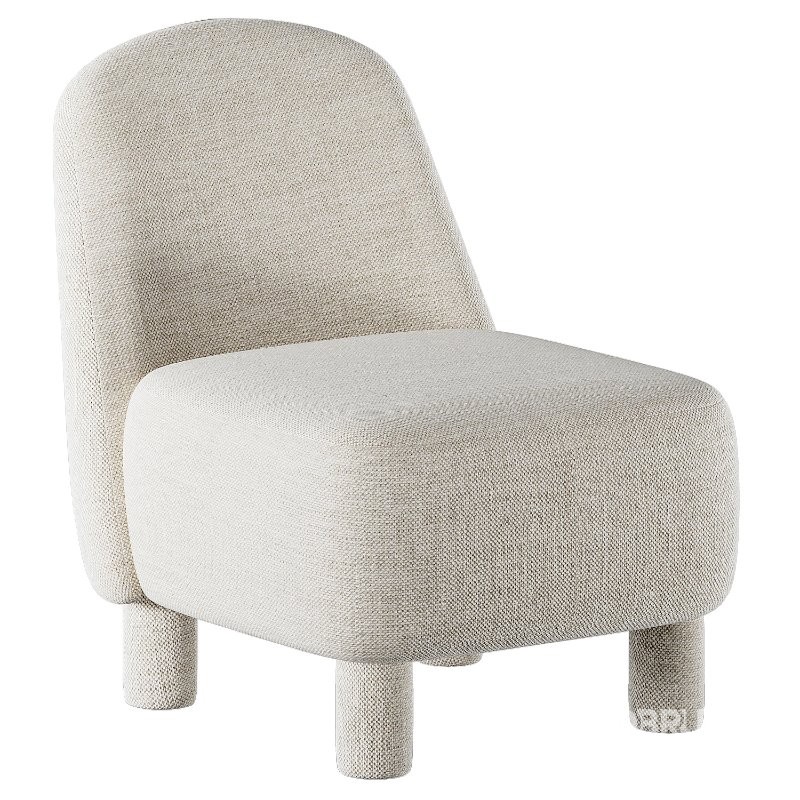 Mansi Soft Beige Armchair Image 1