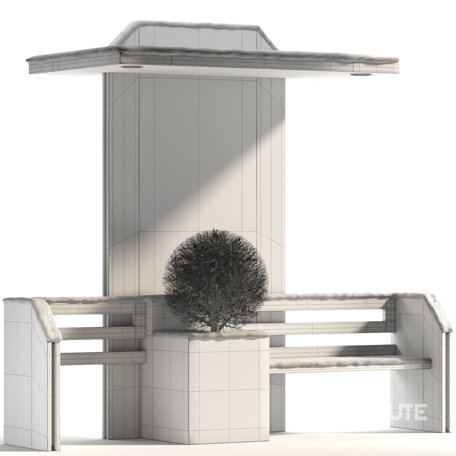 Snowy Dual Access Bench Image 3