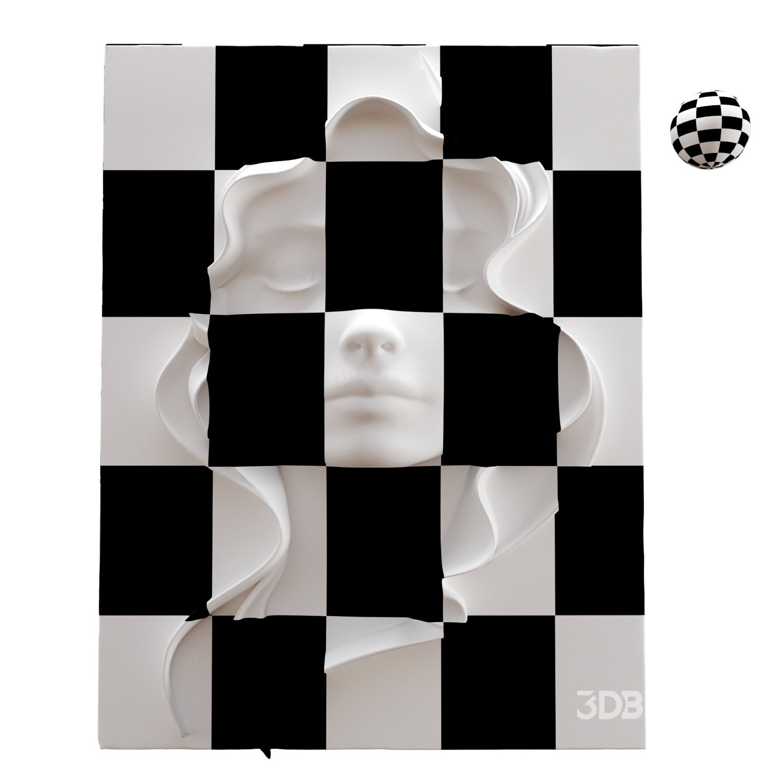 Girl_Face_Wall_Art Image 6