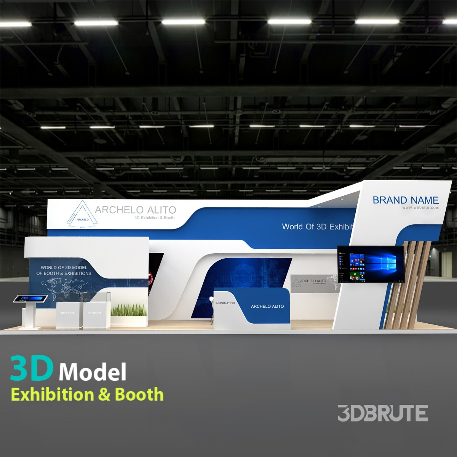 exhibition 3d model Image 1