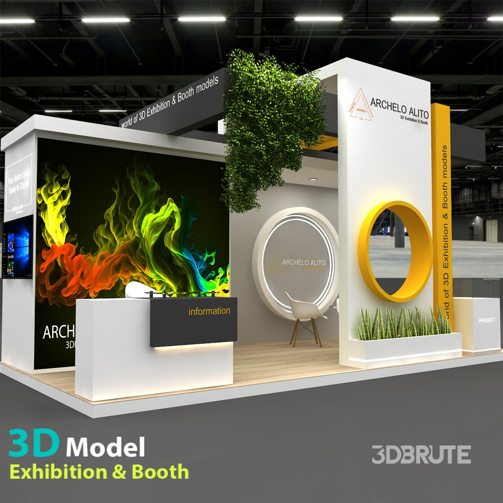 Exhibition Booth 3D Model Image 1