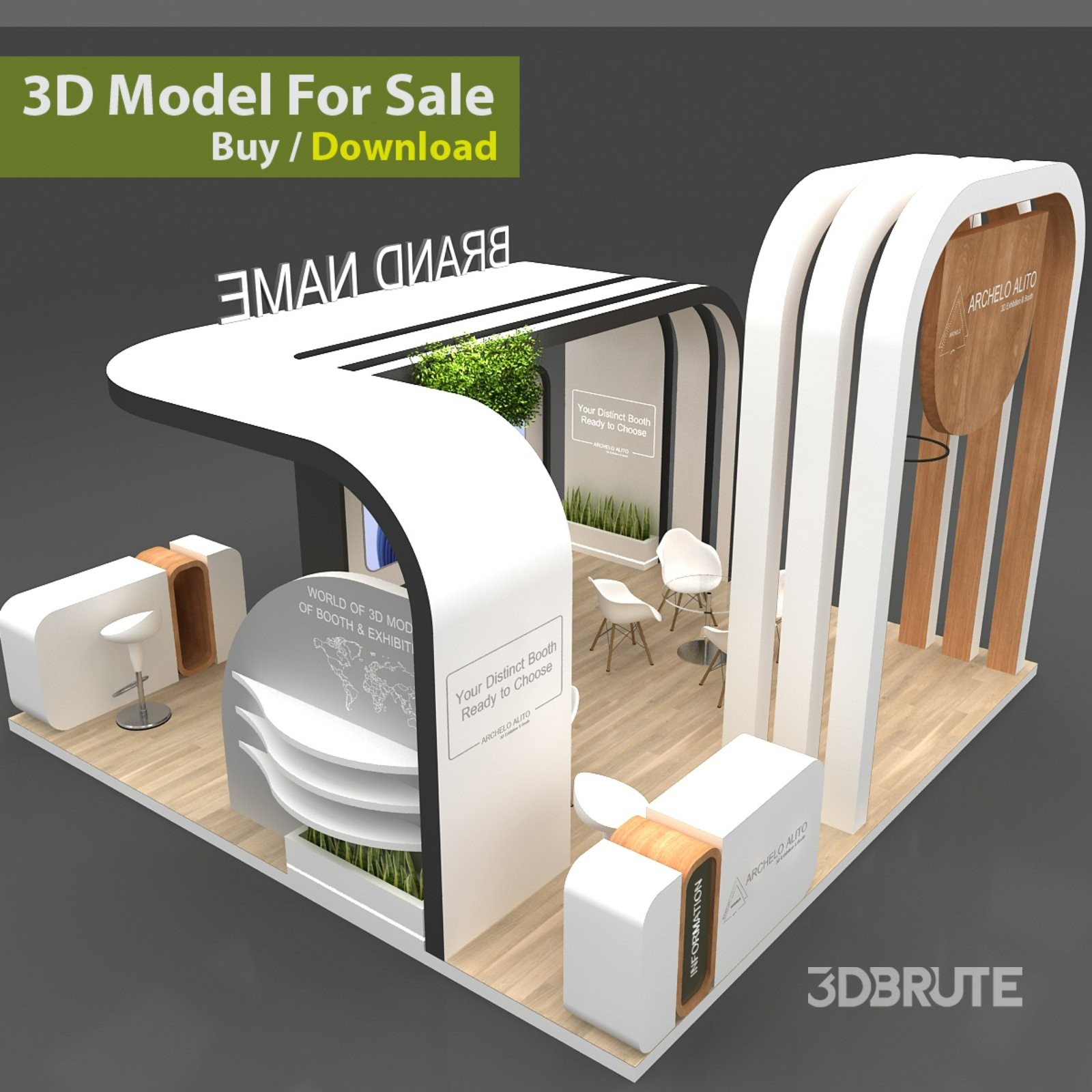 stand stall 3d Image 2