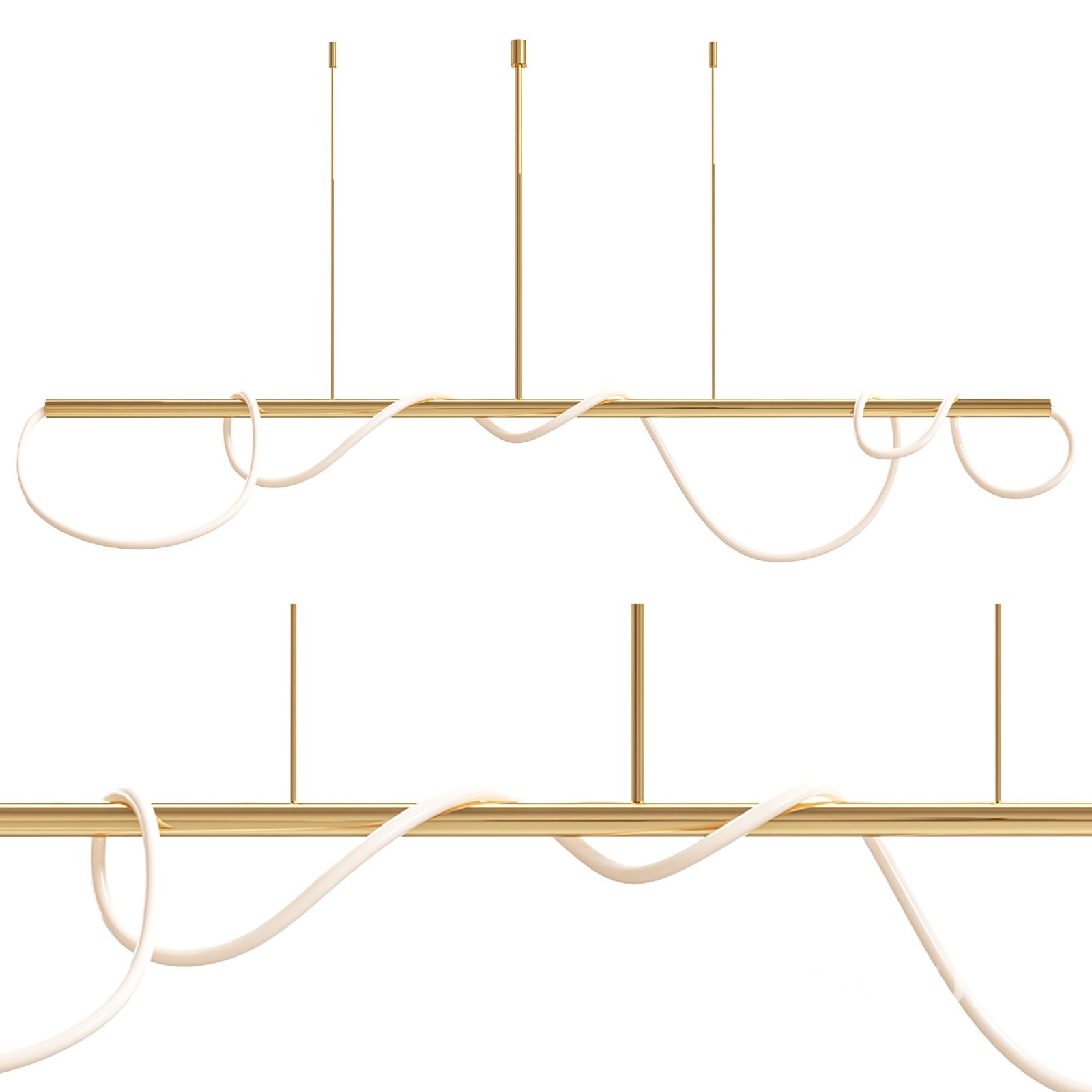 3 Luke Lamp Pendant Light Tracer Bar Image 2