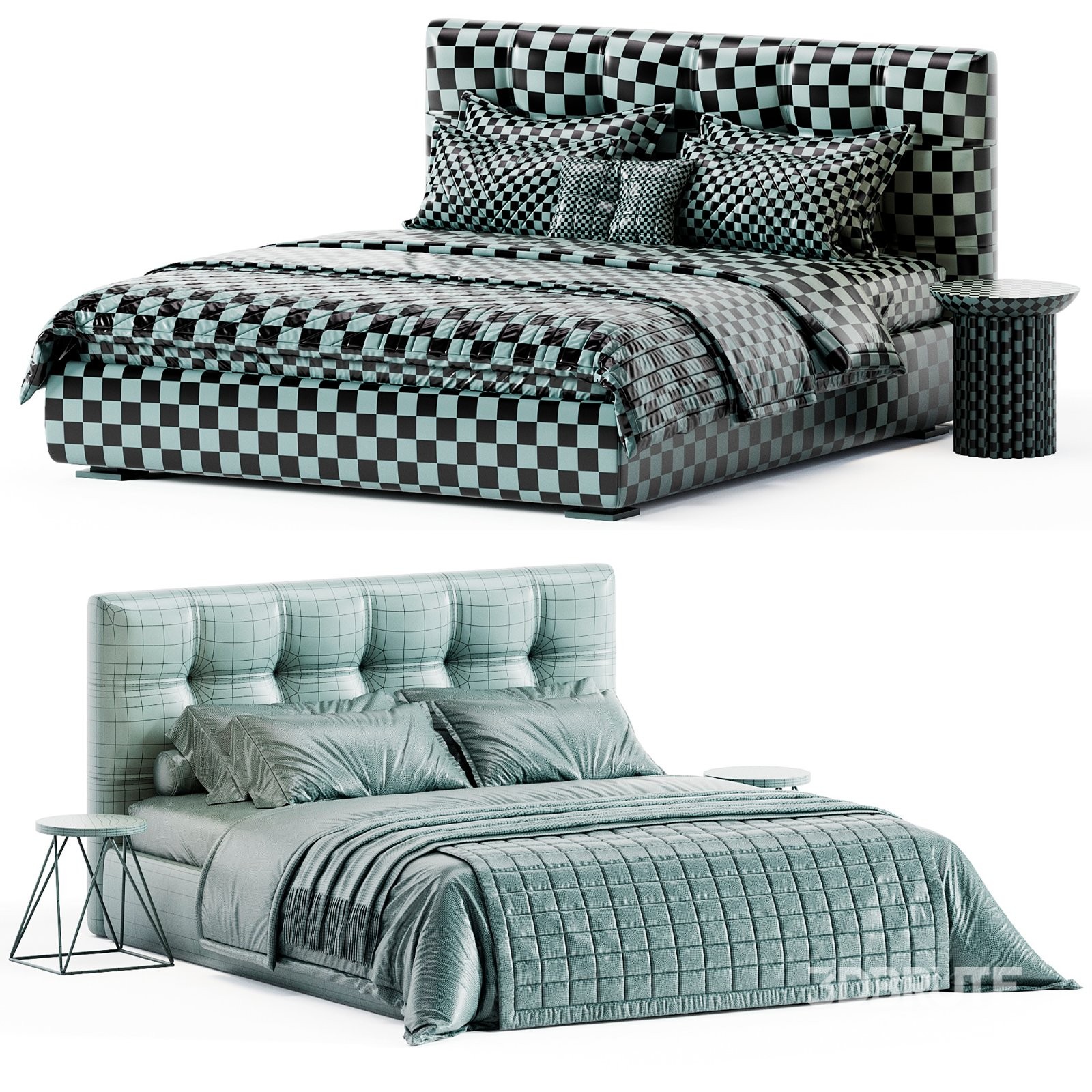 Max Basso Capitonné Twils Bed Image 6