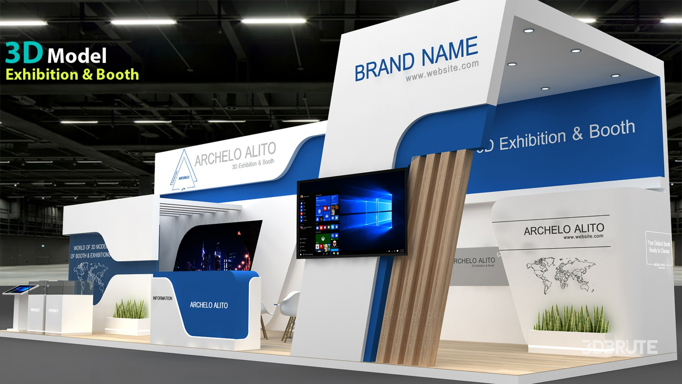 exhibition 3d model Image 2