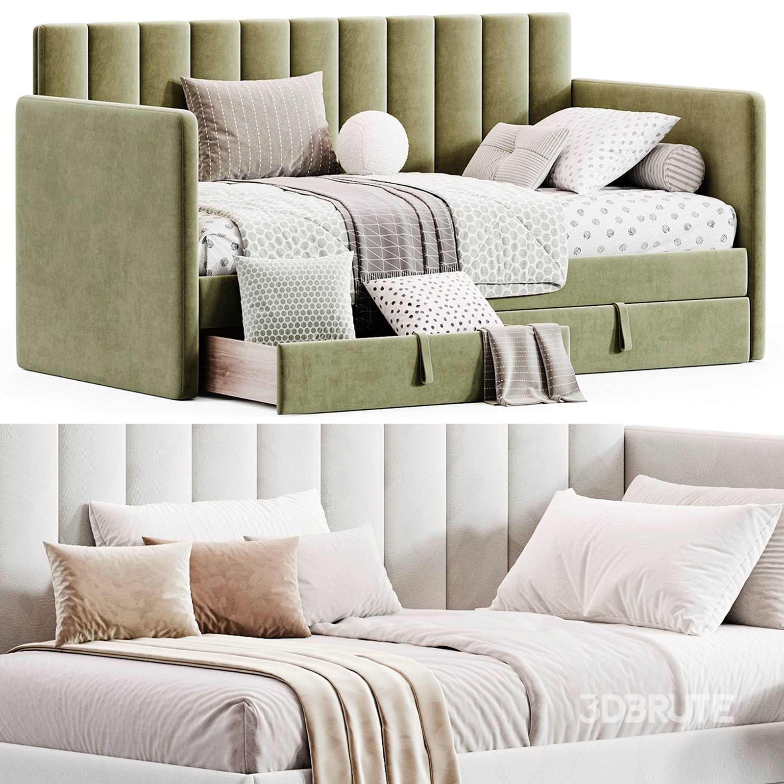 Children’s soft bed-sofa Grinch Image 1