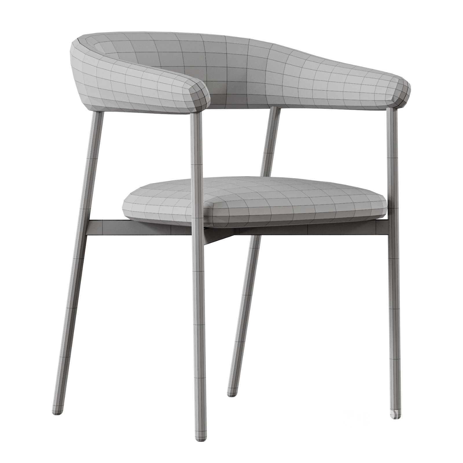 Toko dining chair light gray 2 pcs Image 4