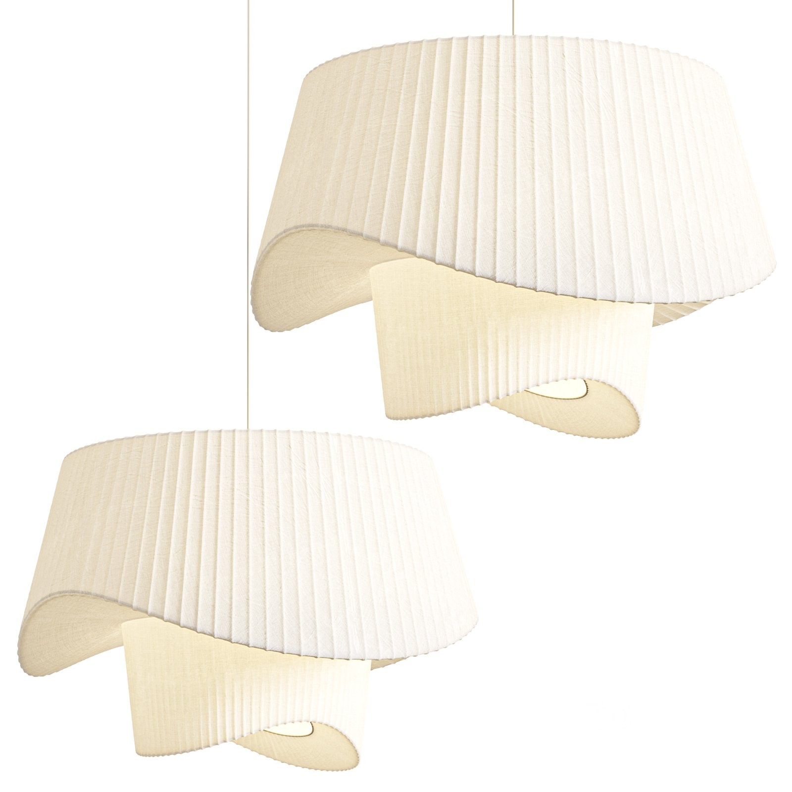 Bohemian Fabric Pendant Light Image 2