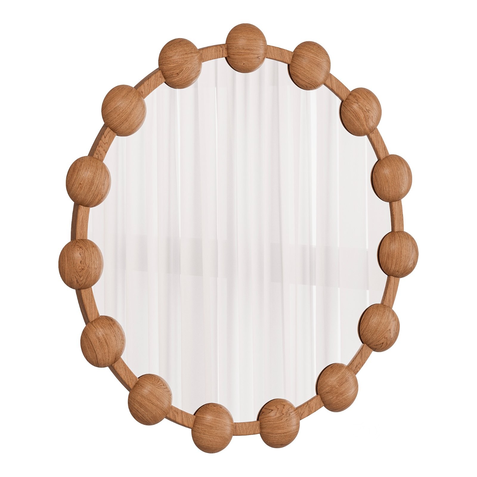 Pinto Acacia Round Mirror 08 Image 2