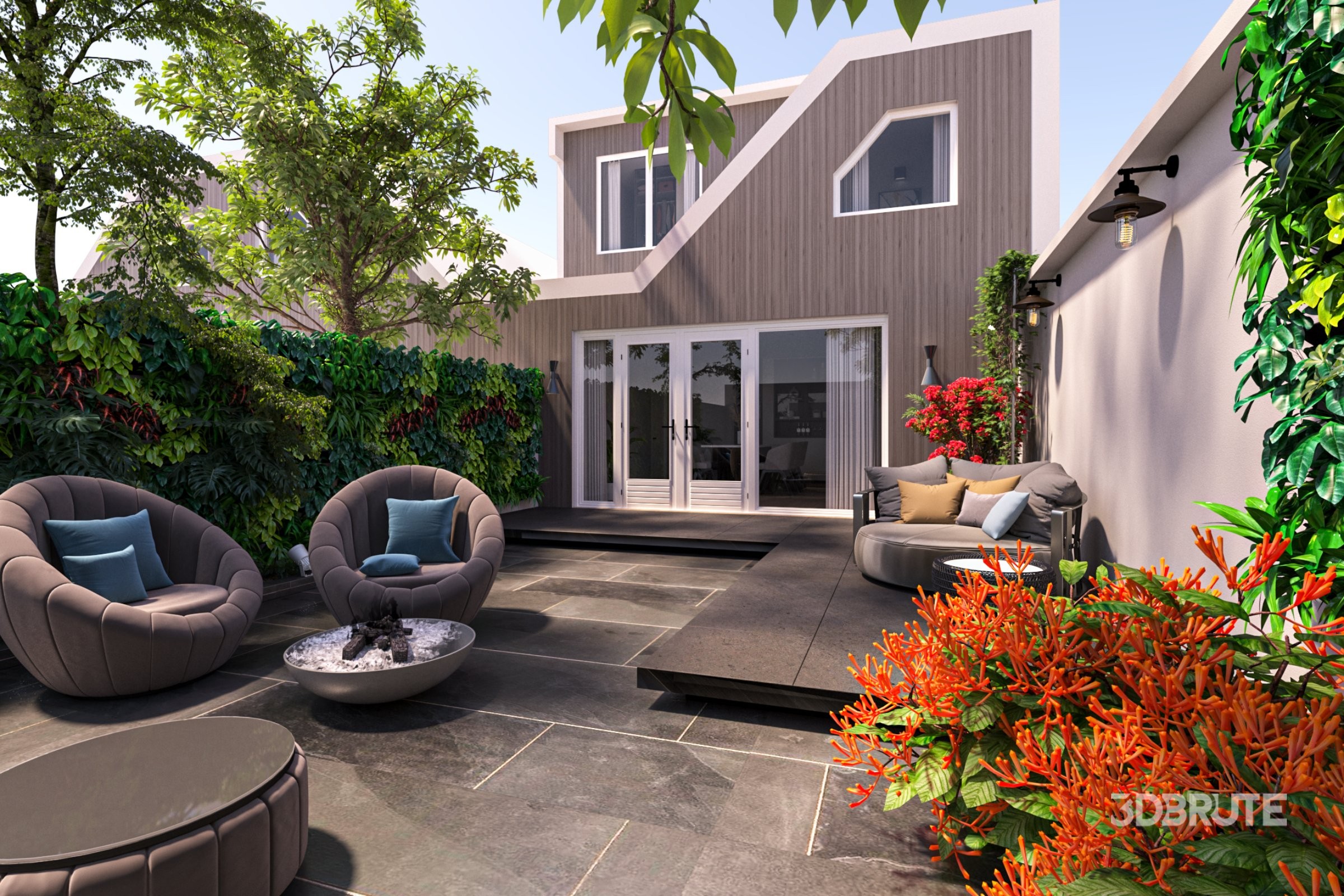 Residential Exterior Building with Garden Image 2