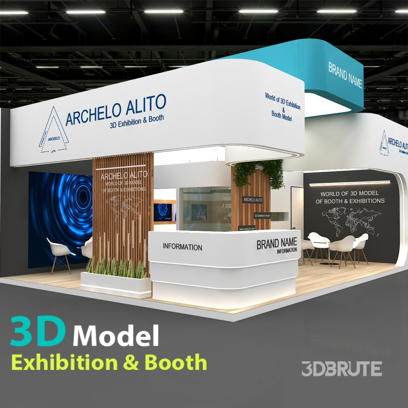 exhibition 3d model Image 1