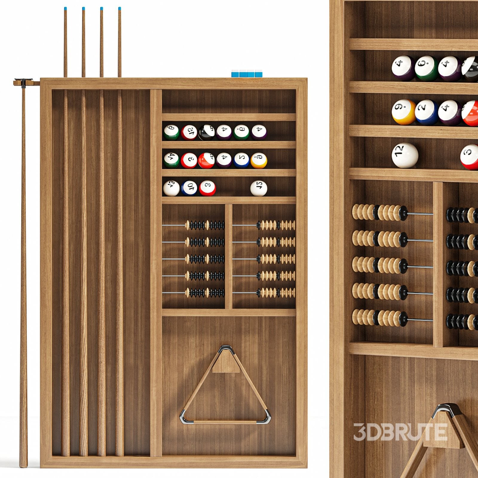 Modern Combination Wall Rack Image 3