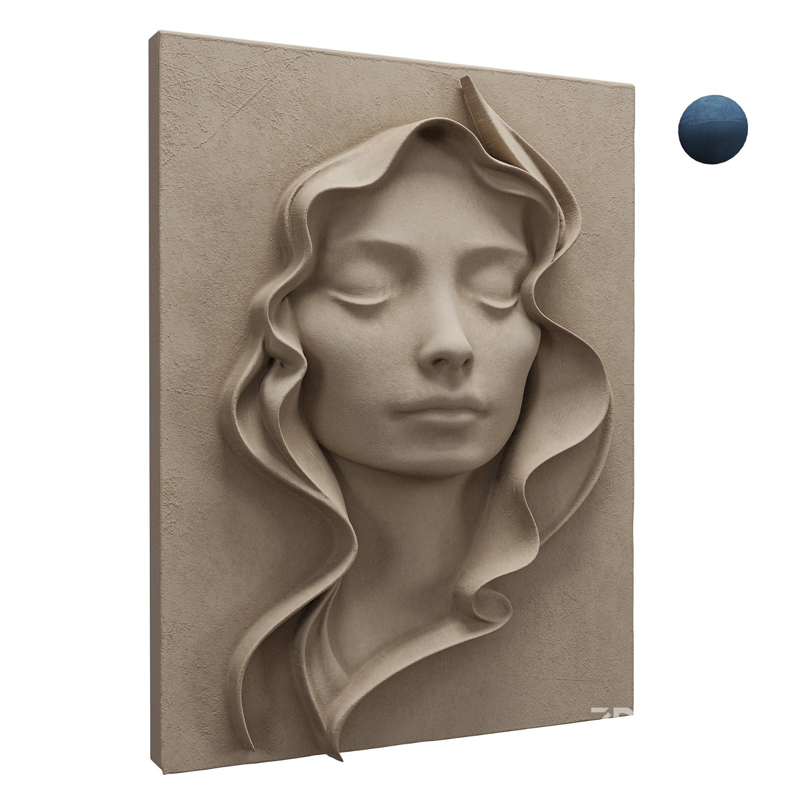 Girl_Face_Wall_Art Image 3