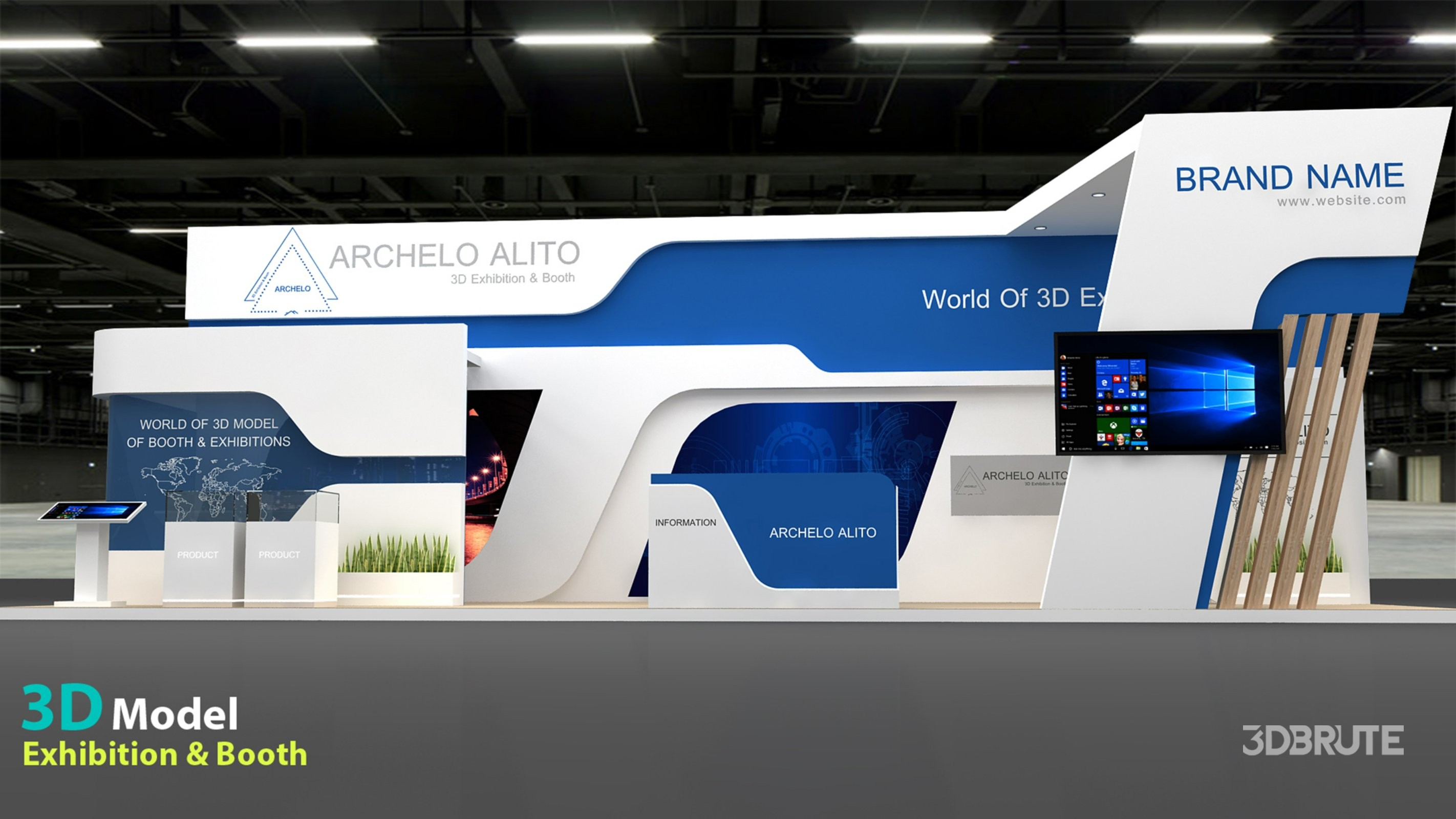 exhibition 3d model Image 3