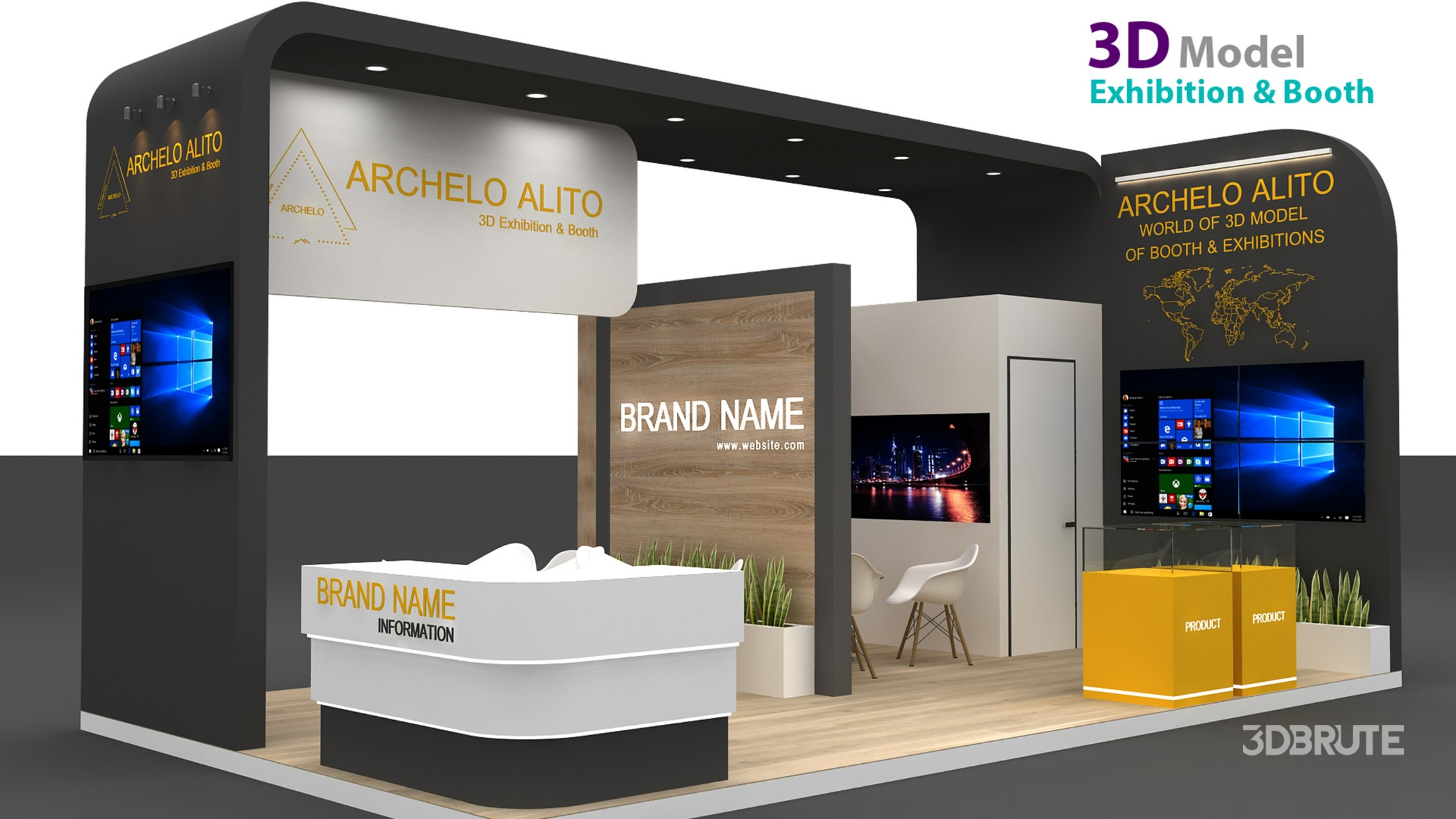 stall 3d model Image 6
