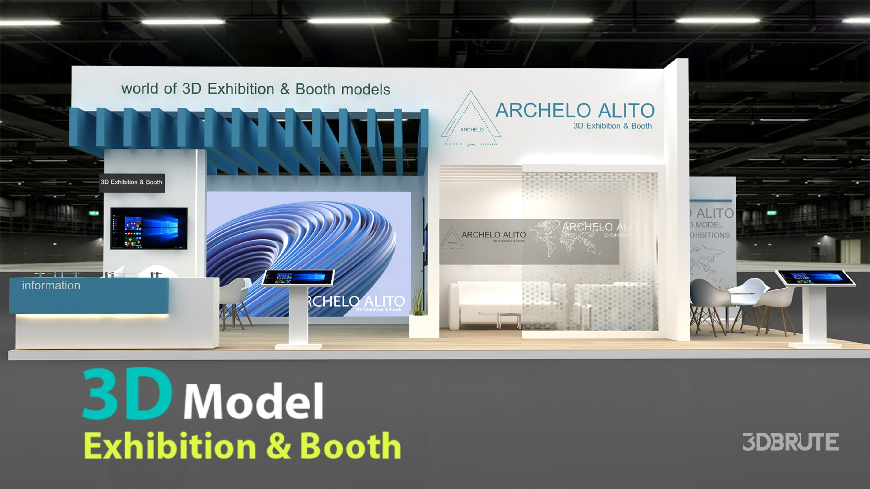 exhibition 3d model Image 2