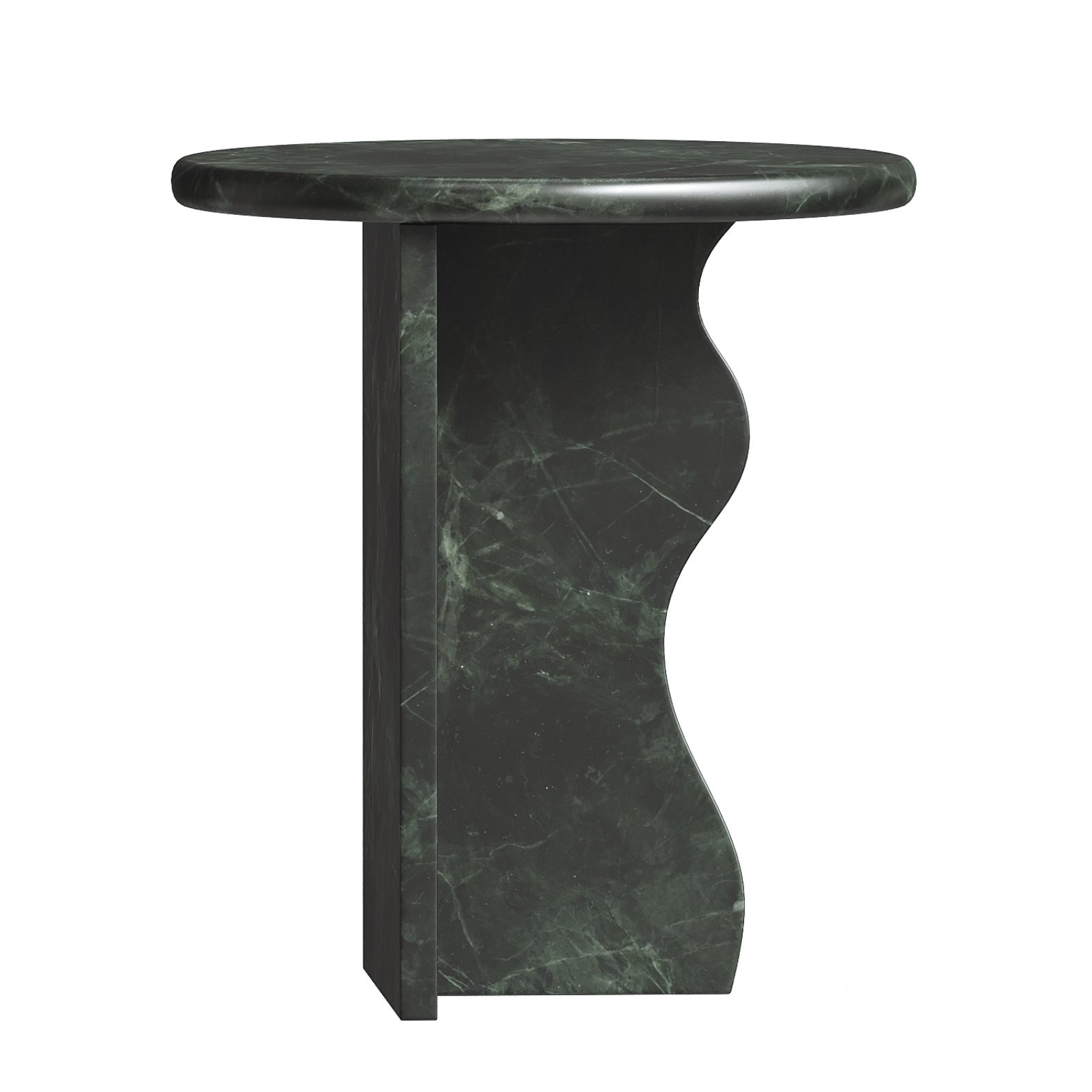 Ana Wave Side Table Limestone Image 3