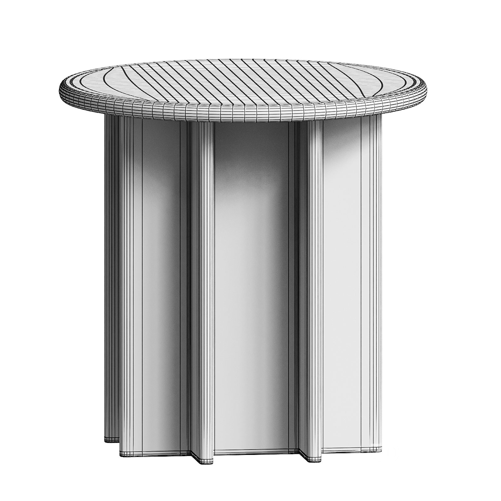 Pasar Round Black Marble Side Table Image 2