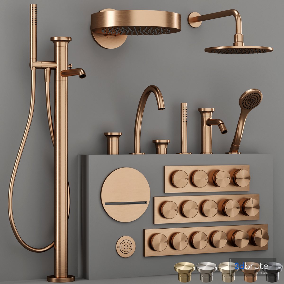 GESSI ORIGINI Bathroom faucet set 2 Image 4