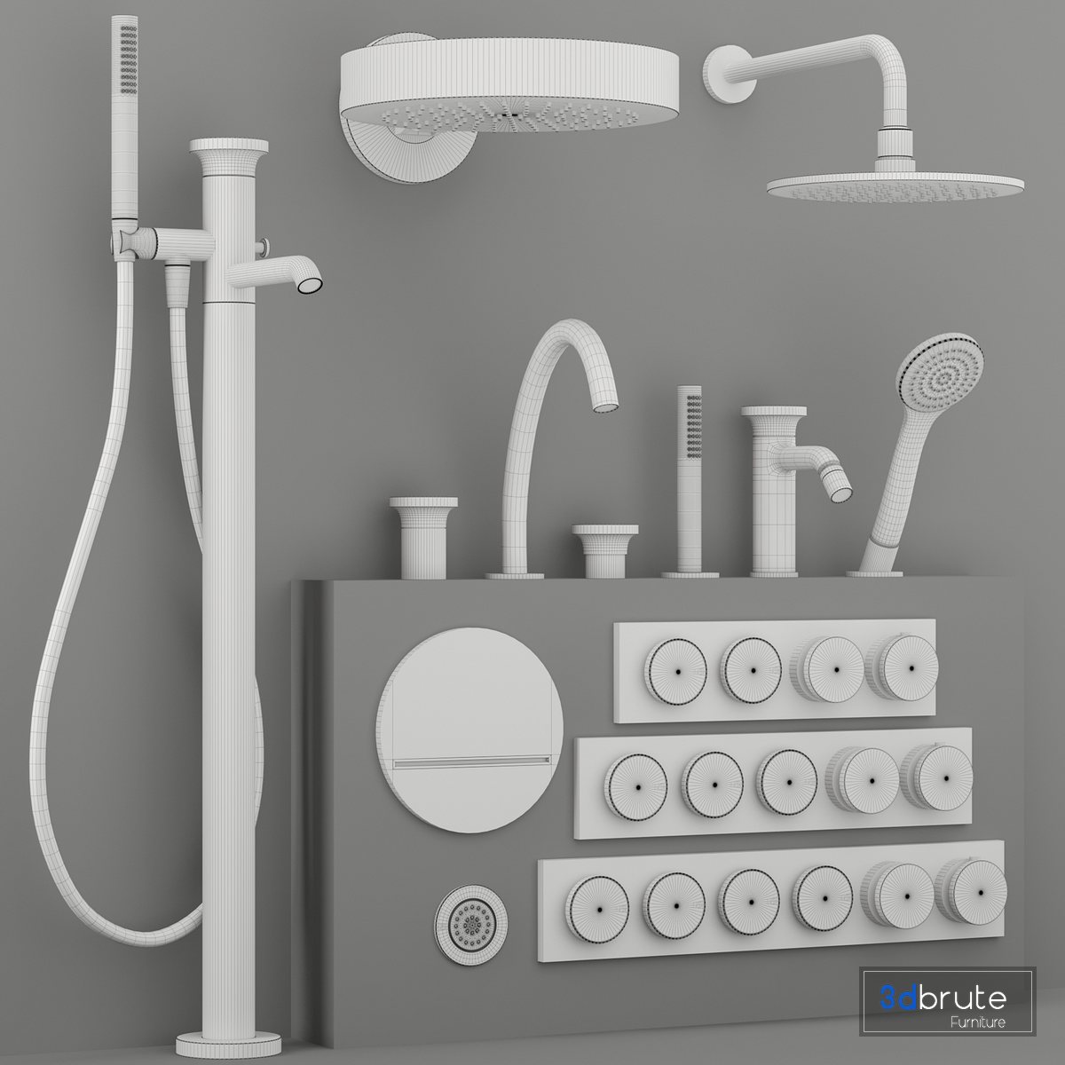 GESSI ORIGINI Bathroom faucet set 2 Image 7
